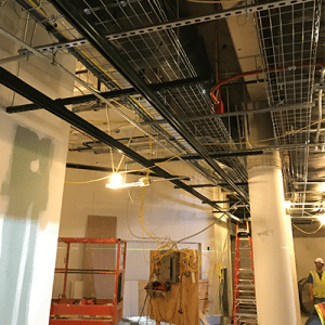 Unistrut Grid Ceiling for LED Sign Display